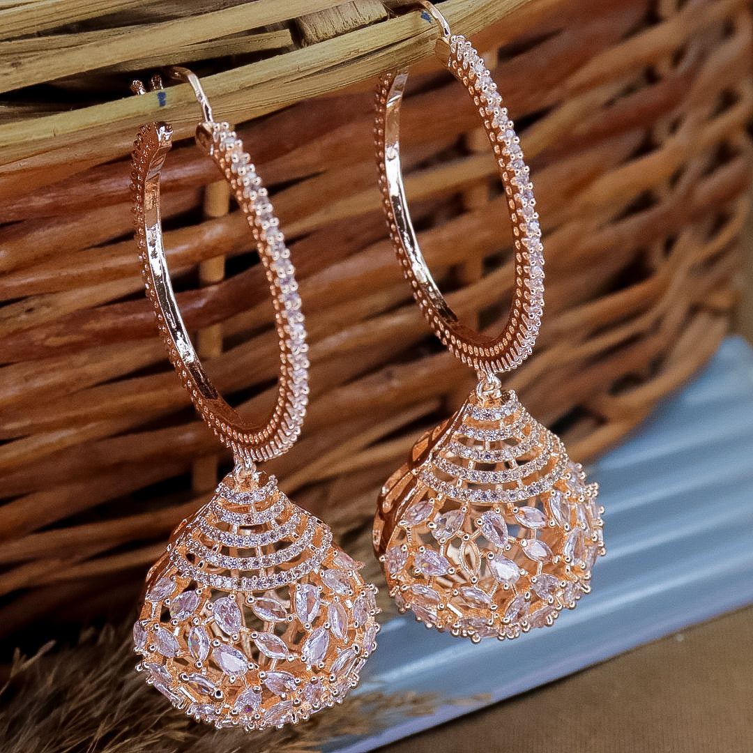Buy online Rose Gold Earrings